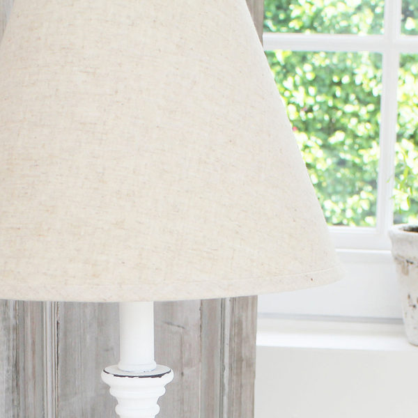 White Lamp & Linen Shade 7 – Hutton and Hutton