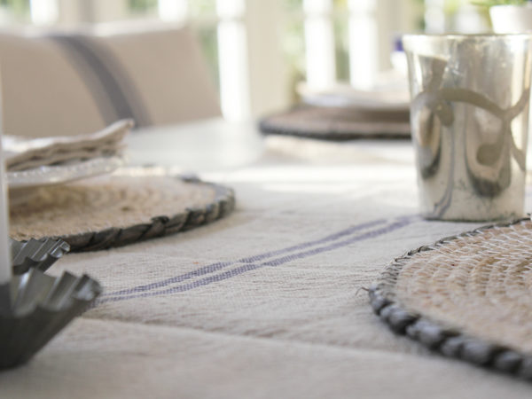 Blue Linen Table Runner – Hutton and Hutton