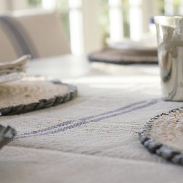 Blue Linen Table Runner – Hutton and Hutton