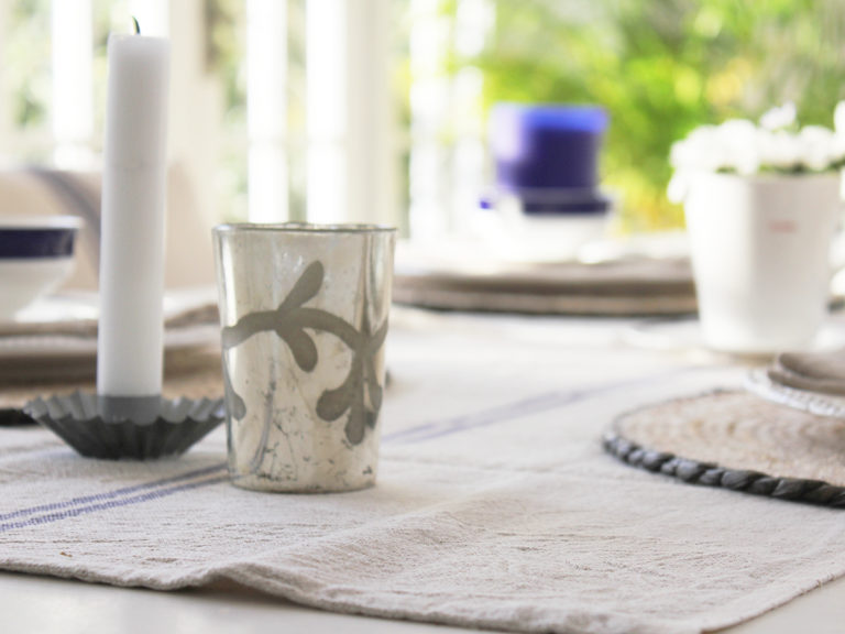 Blue Linen Table Runner – Hutton and Hutton